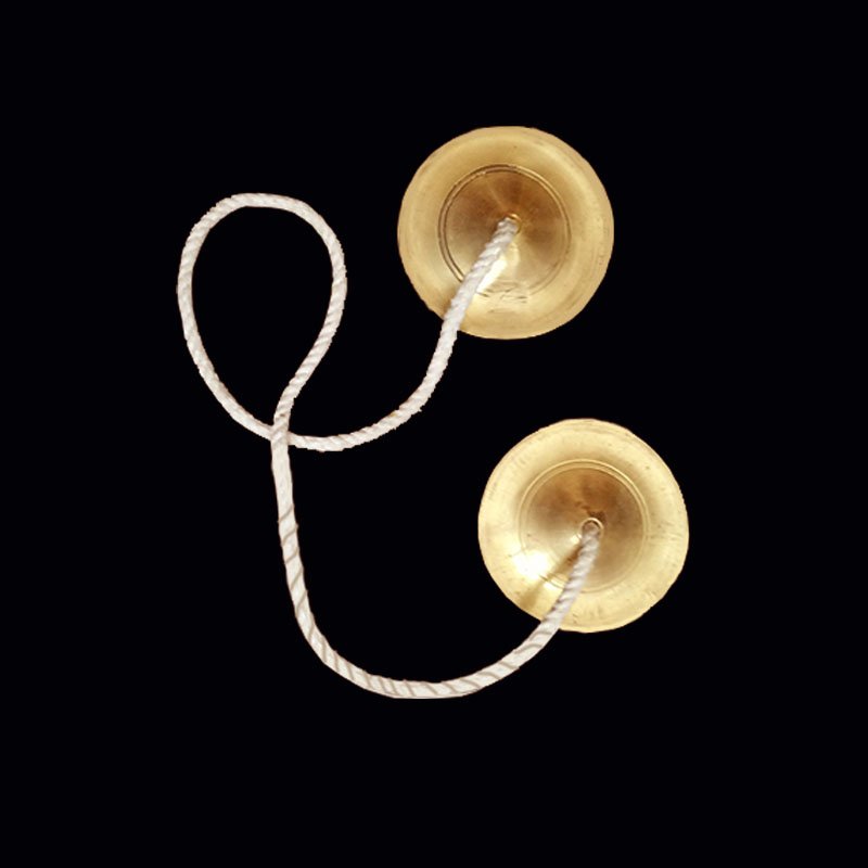 Gini pair (Brass), Hand Cymbals pair, Indian Musical Instrument
